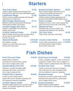 Menu – The Waterfront